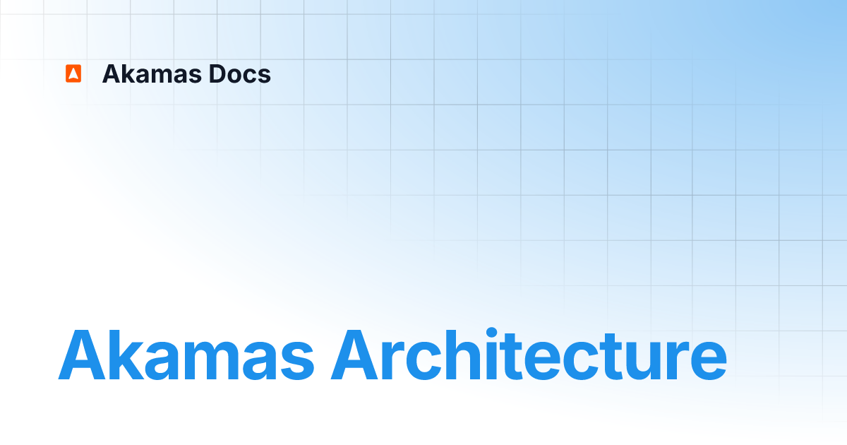 Akamas Architecture Akamas Docs