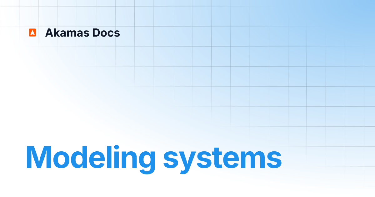 Modeling Systems Akamas Docs