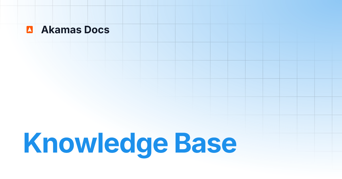 Knowledge Base | Akamas Docs