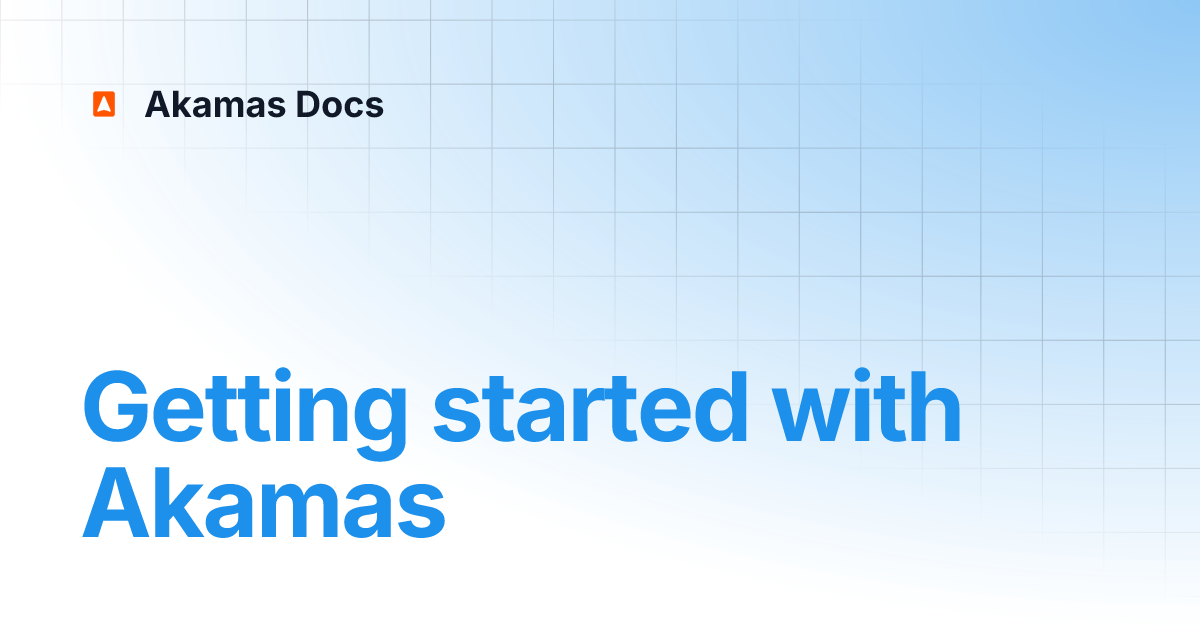 Getting started with Akamas | Akamas Docs