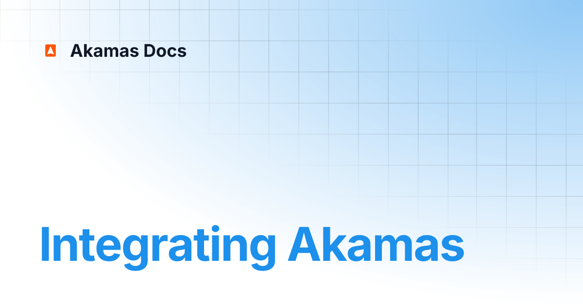 Integrating Akamas | Akamas Docs