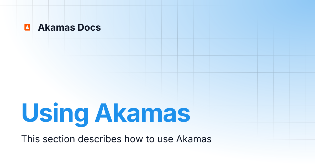 Using Akamas Akamas Docs