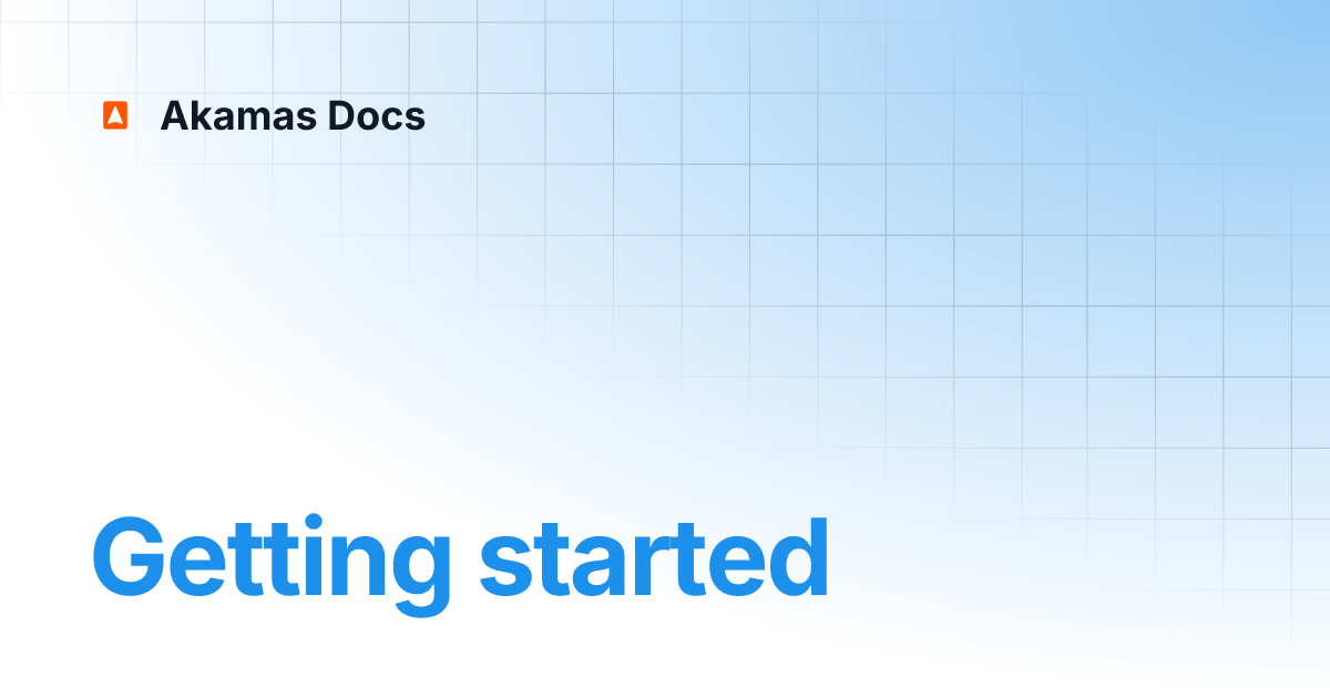 Getting started | Akamas Docs
